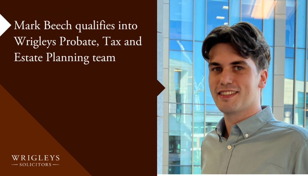 Mark Beech qualifies - Wrigleys Solicitors LLP